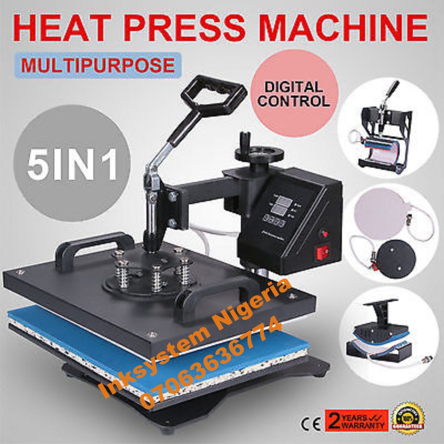 5 IN 1 HEAT TRANSFER MACHINE - INKTEK PRINTCARE NIG LTD